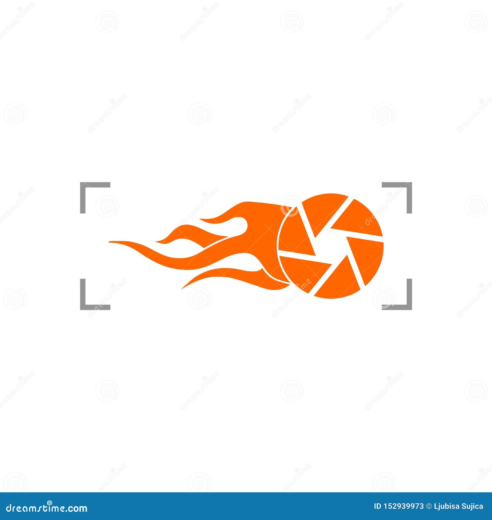 Abstract Camera Fire Logo Design Symbol Stock Vector - Illustration of ...