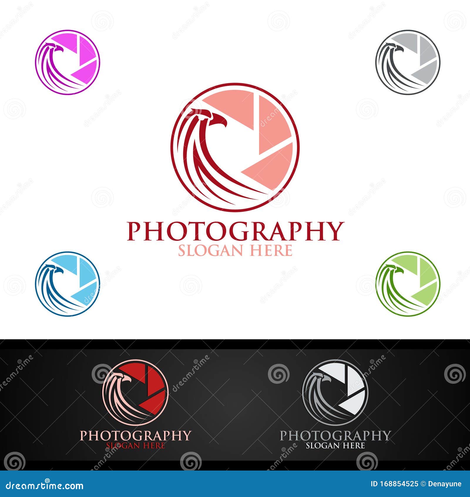 Eagle Camera Photography Logo Stock Vector - Illustration of eagle ...