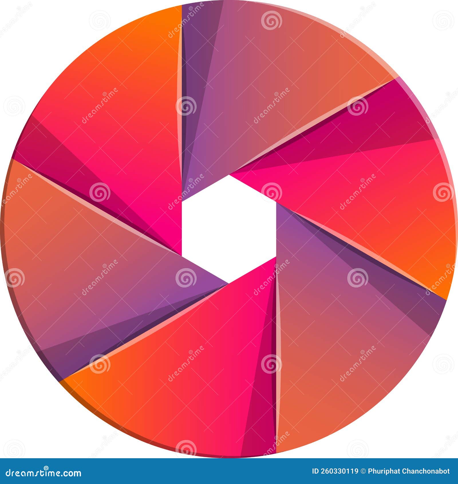 Abstract Camera Shutter Logo Illustration in Trendy and Minimal Style ...