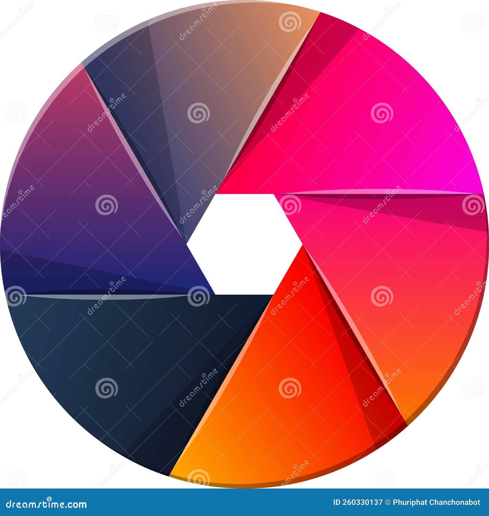 Abstract Camera Shutter Logo Illustration in Trendy and Minimal Style ...