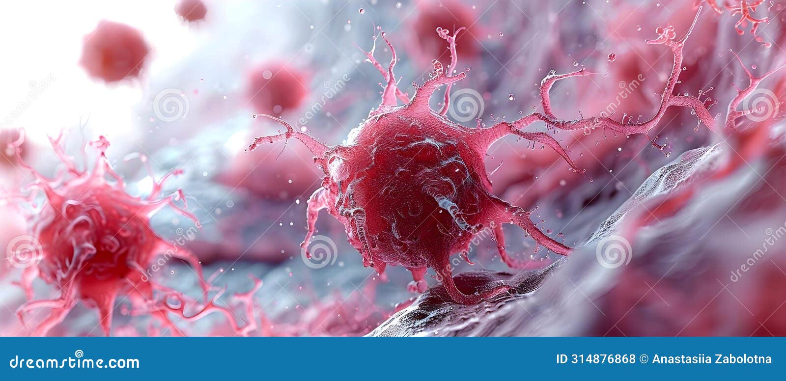 Abstract Cancer Cell Representation - Minimalist Concept. Concept ...