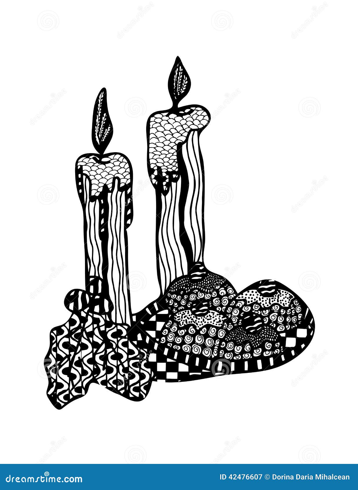 Abstract candles stock vector. Illustration of fire, candle - 42476607