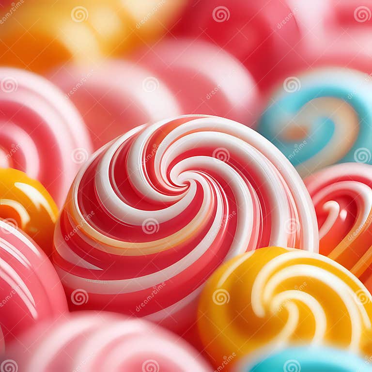 Abstract Candy Background - Generated by Ai Stock Illustration ...