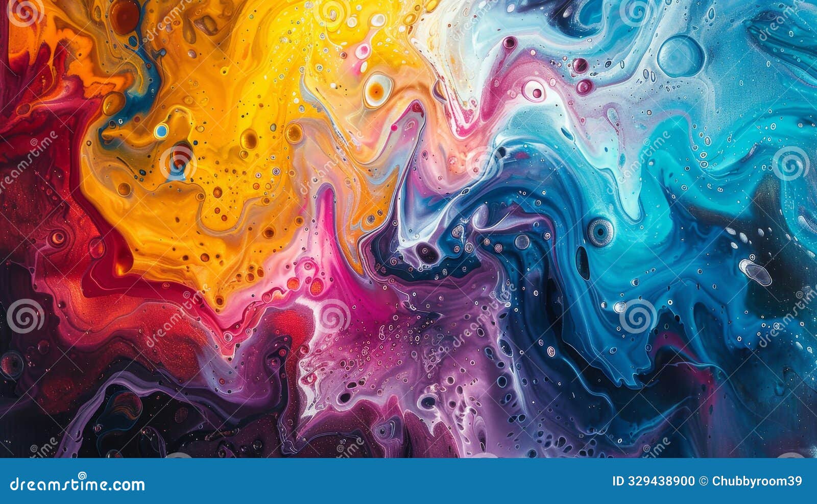 Abstract Canvas Depicting Chaotic Overthinking Process Stock ...