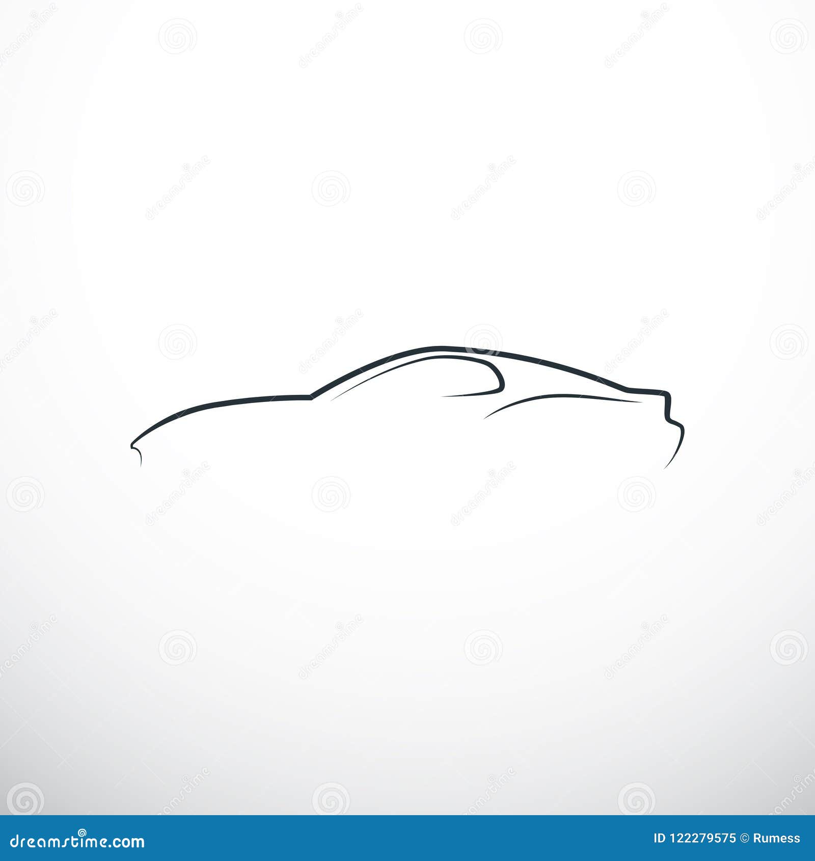 Abstract Car Silhouette. Side View Stock Vector - Illustration of logo ...