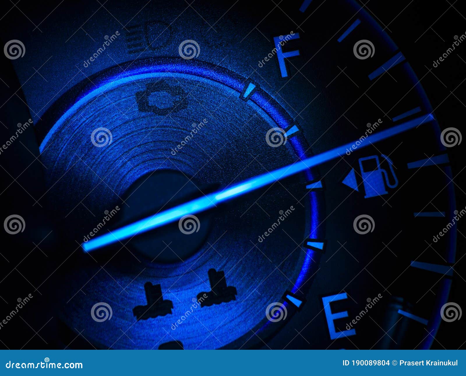 Abstract Car Speedometer in Blue Tone Stock Photo - Image of equipment ...