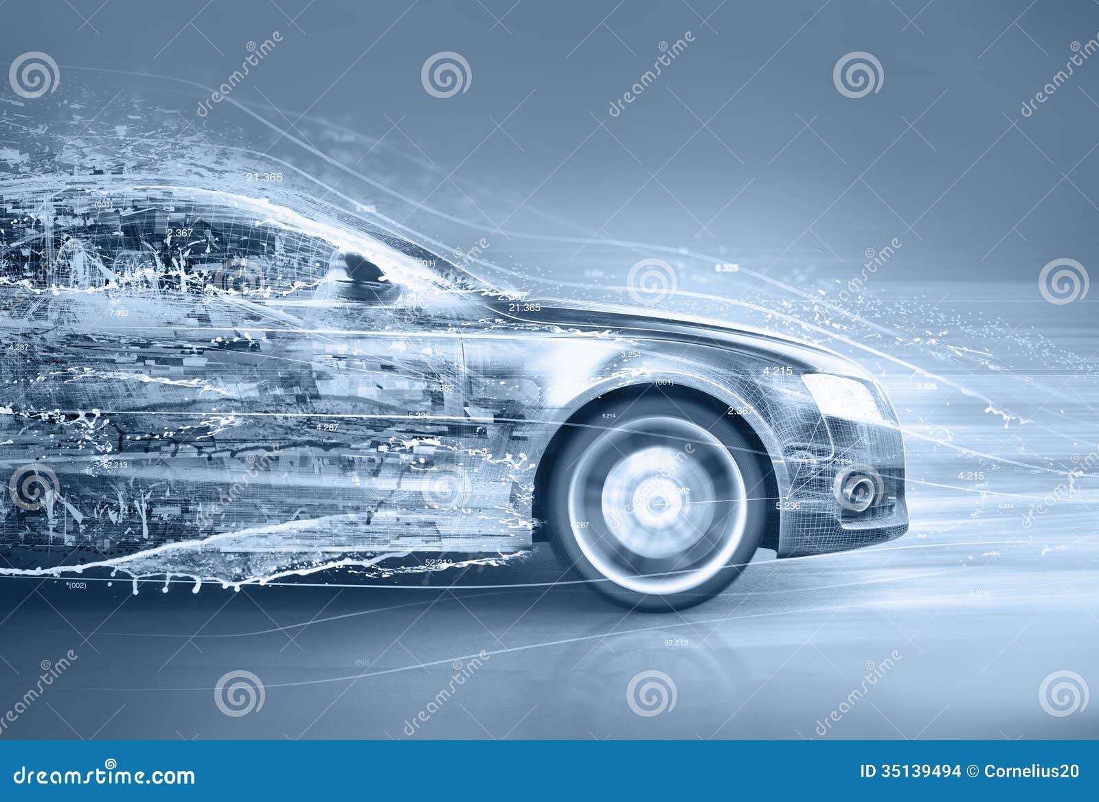 Abstract car stock illustration. Illustration of automobile - 35139494