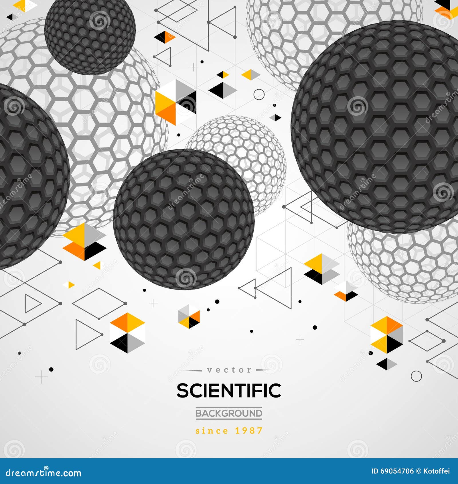 Abstract carbon particles stock vector. Illustration of nano - 69054706