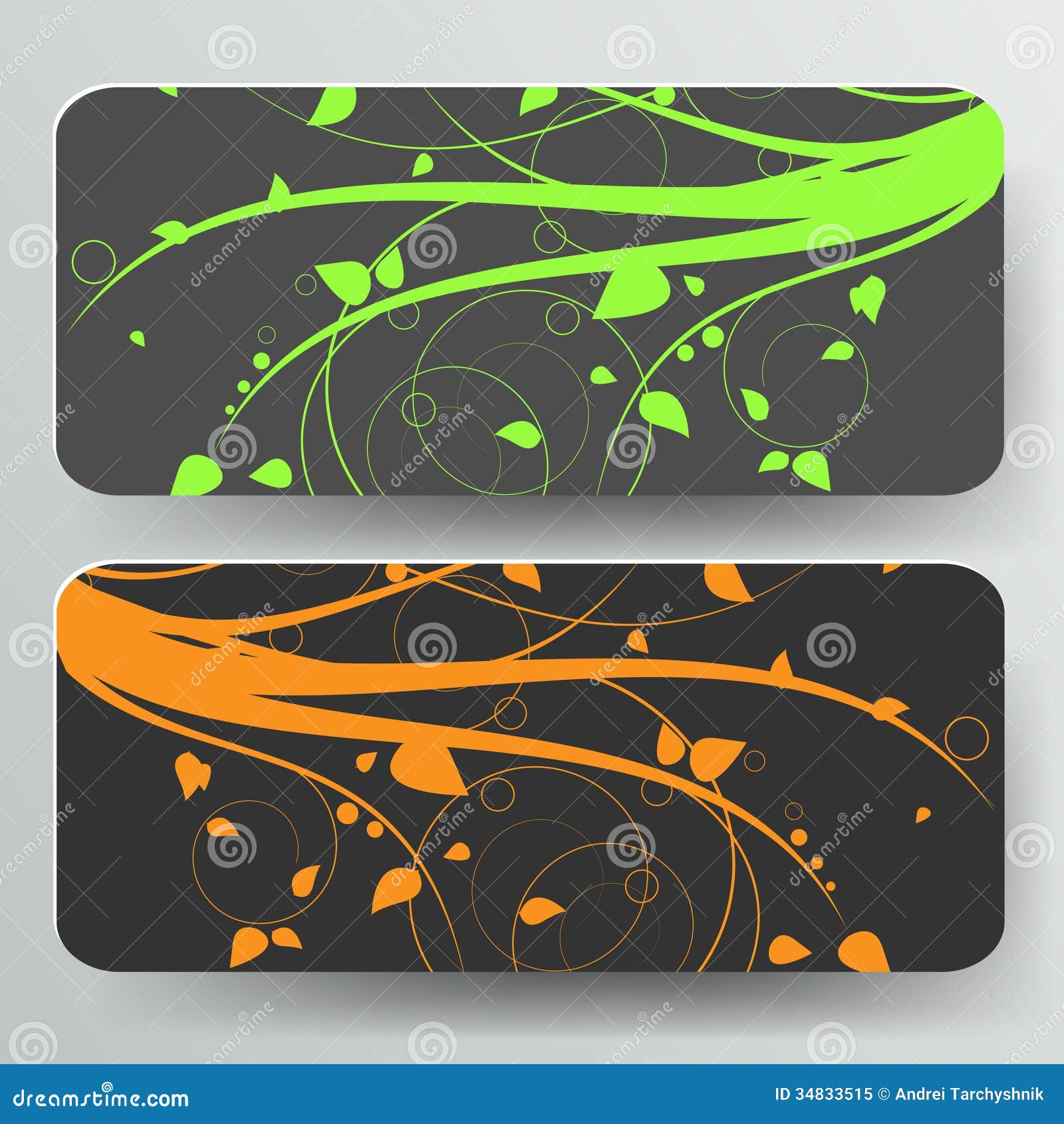 Abstract Card with Floral Background Stock Vector - Illustration of ...