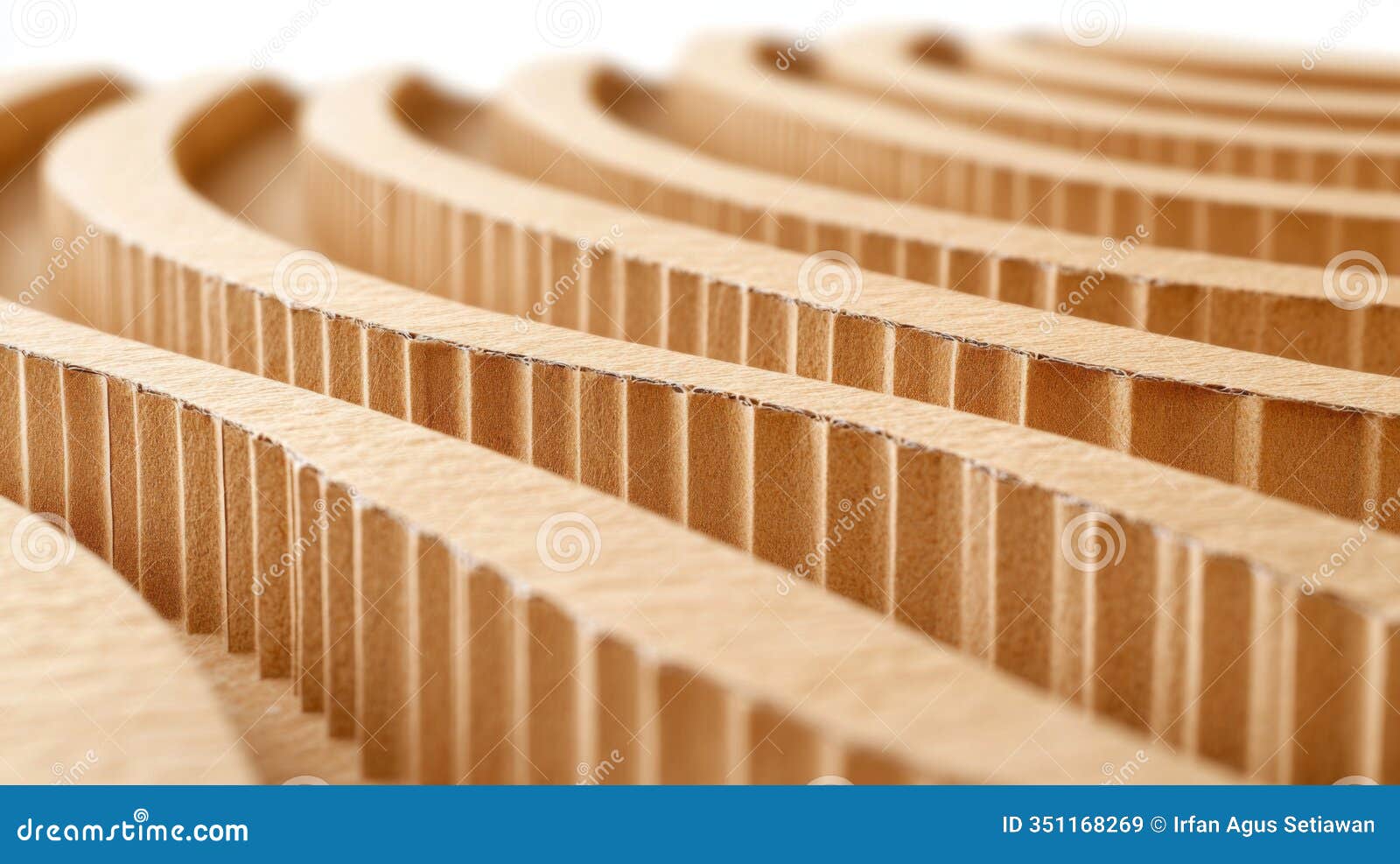 Abstract Cardboard Texture Curved Lines Pattern Stock Illustration ...