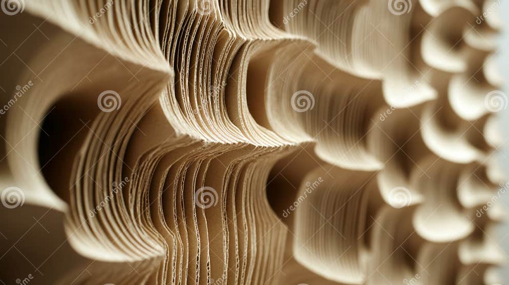 Abstract Cardboard Wave Pattern Design Stock Illustration ...