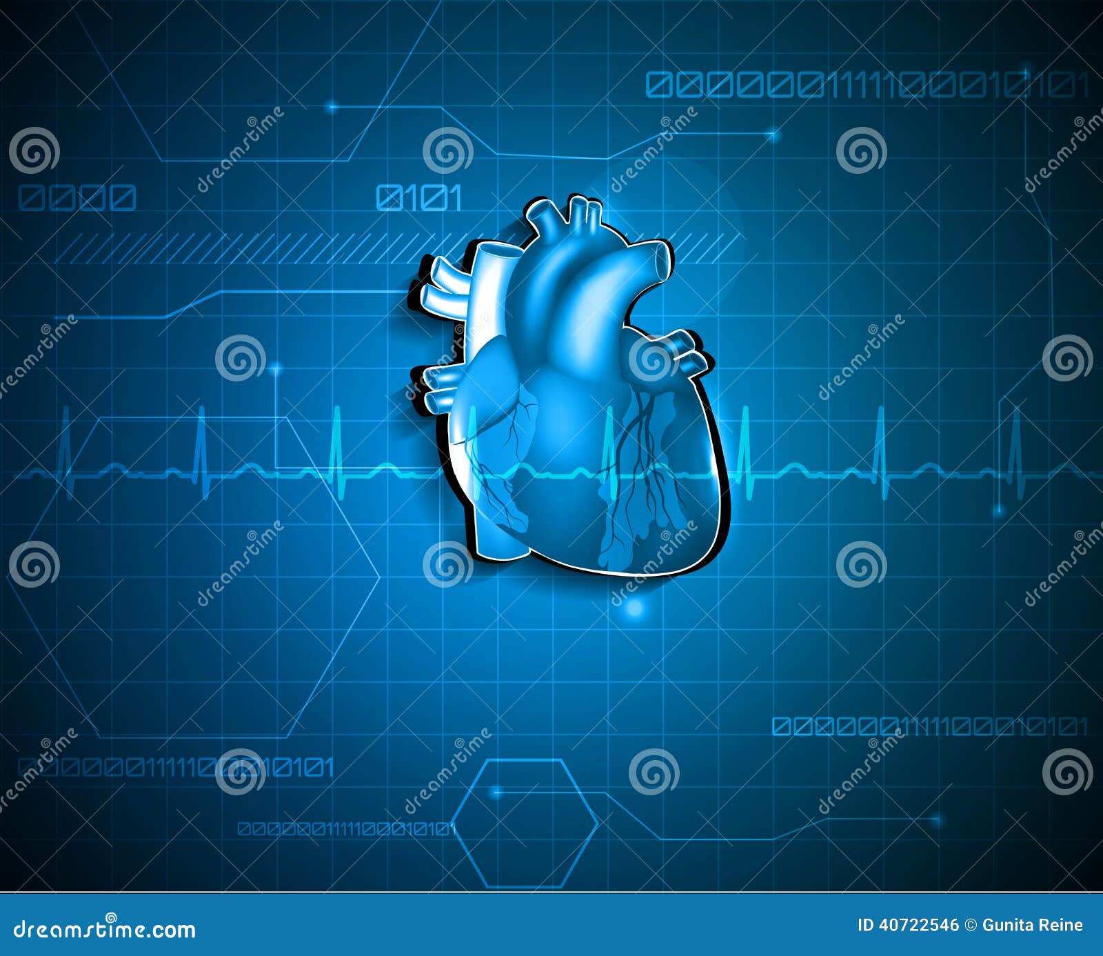 Cardiology Background Cartoon Vector | CartoonDealer.com #37222703
