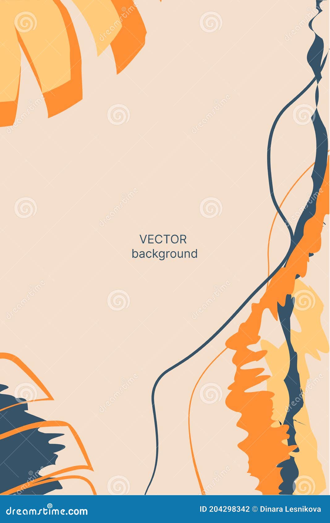 Abstract Design Artistic Card Template.Vector Illustration Stock Vector ...