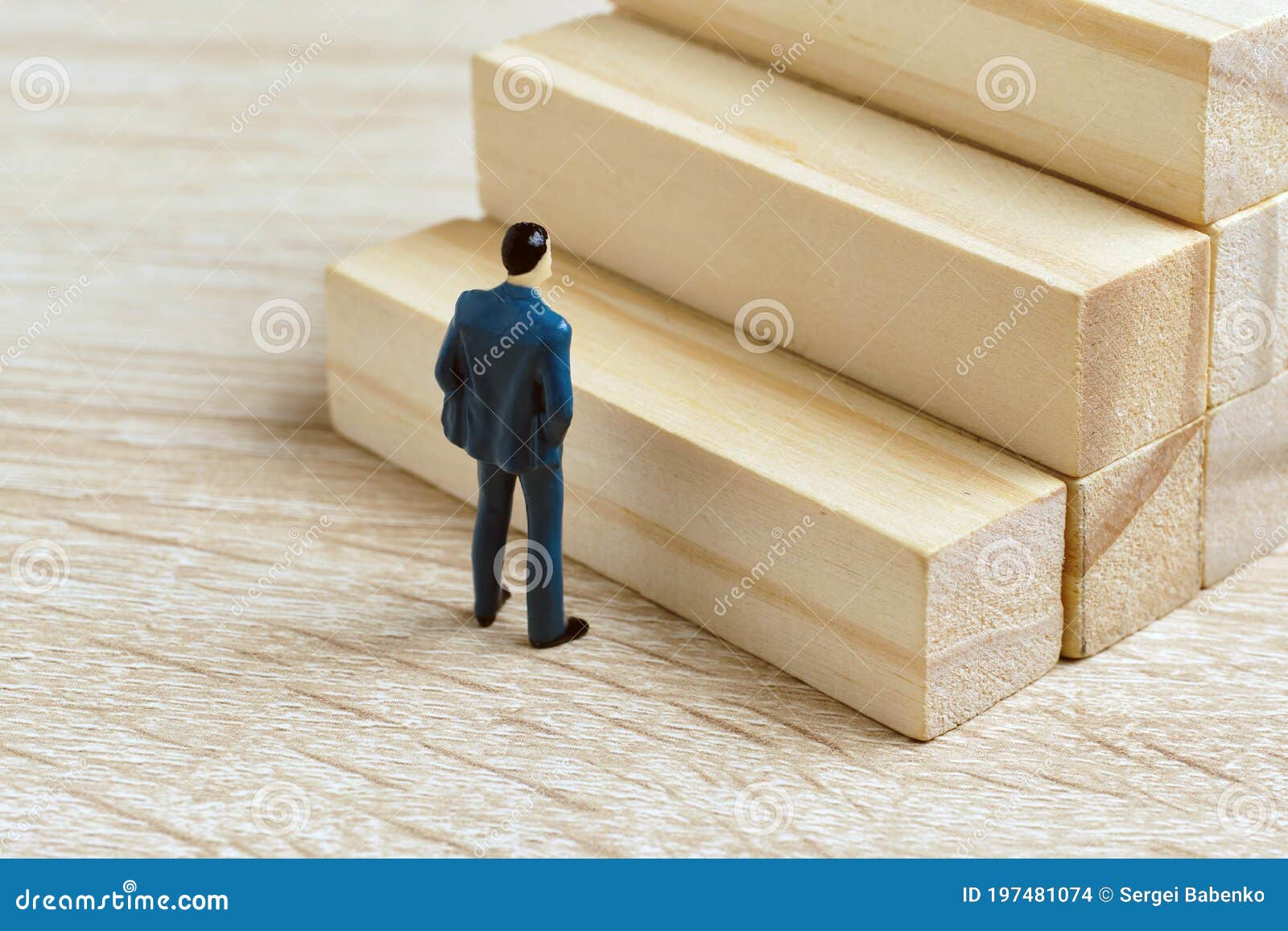 Abstract Career Ladder Promotion Concept at Work Stock Photo - Image of ...