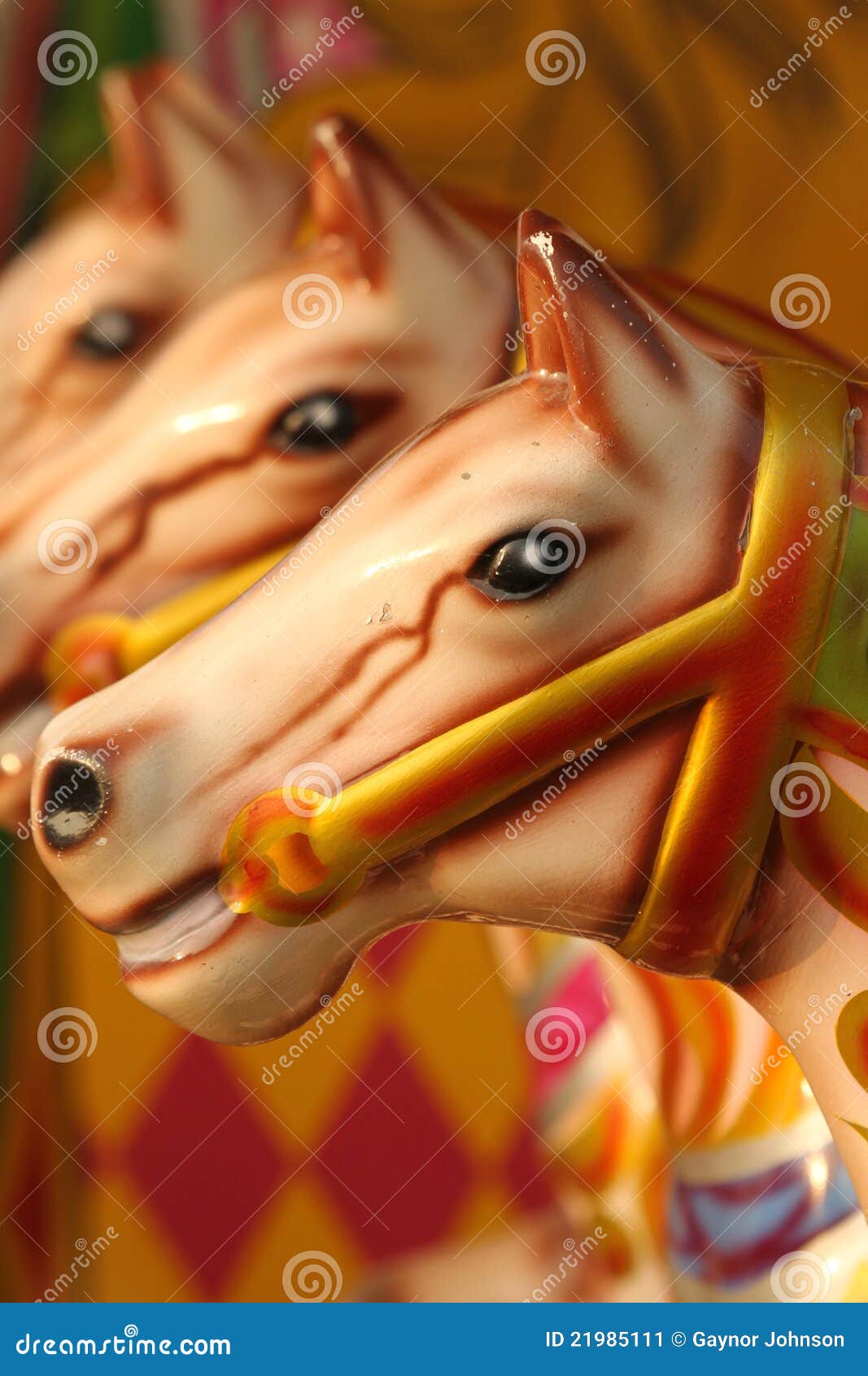Abstract carousel horses stock image. Image of portrait - 21985111