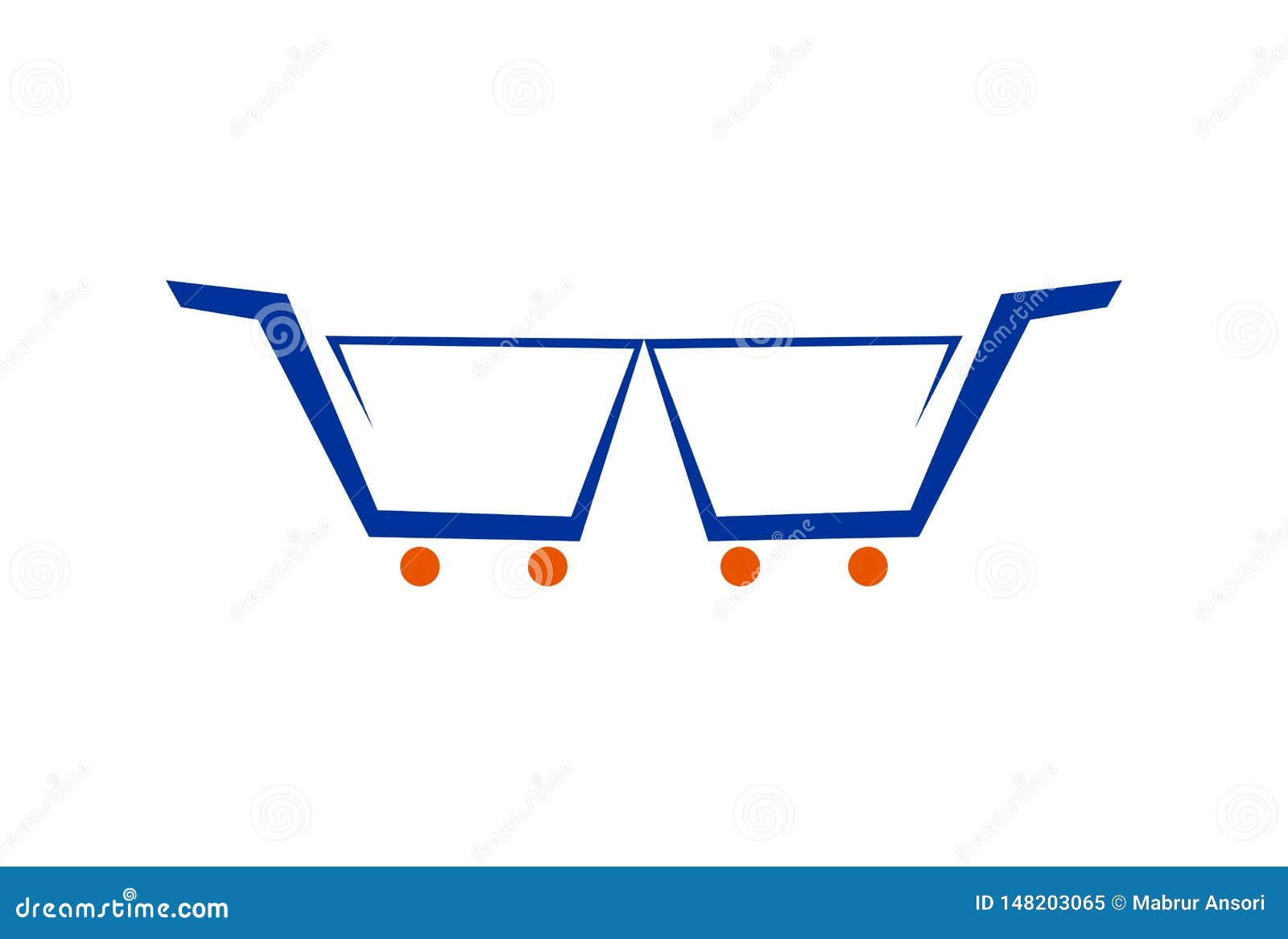 Trolley Logo On Paper Shop Vector Illustration | CartoonDealer.com ...