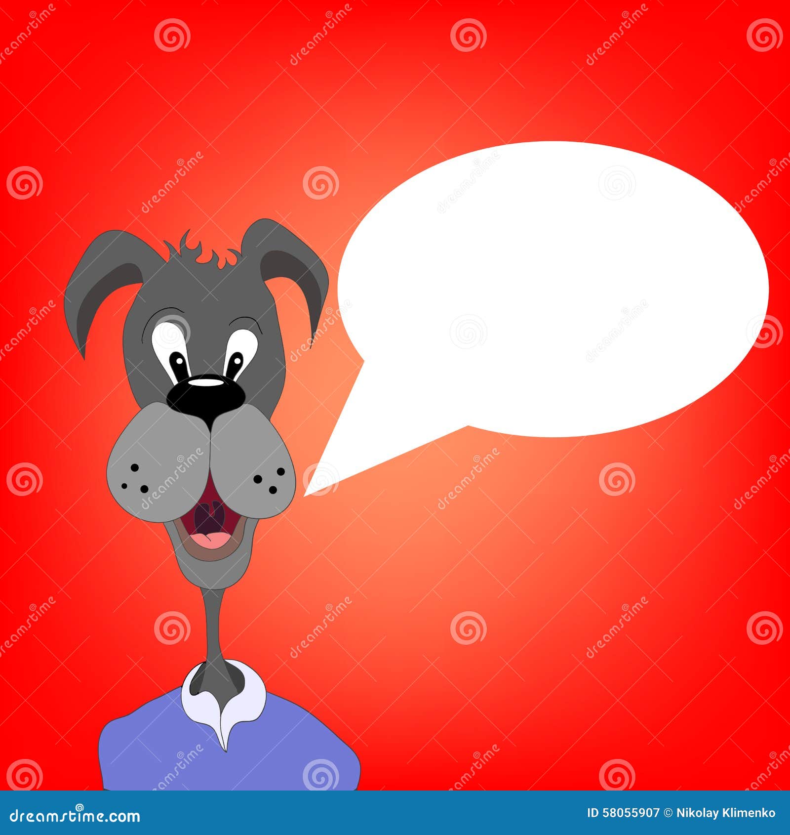Abstract Cartoon Dog Talking Eps 10 Stock Vector - Illustration of ...