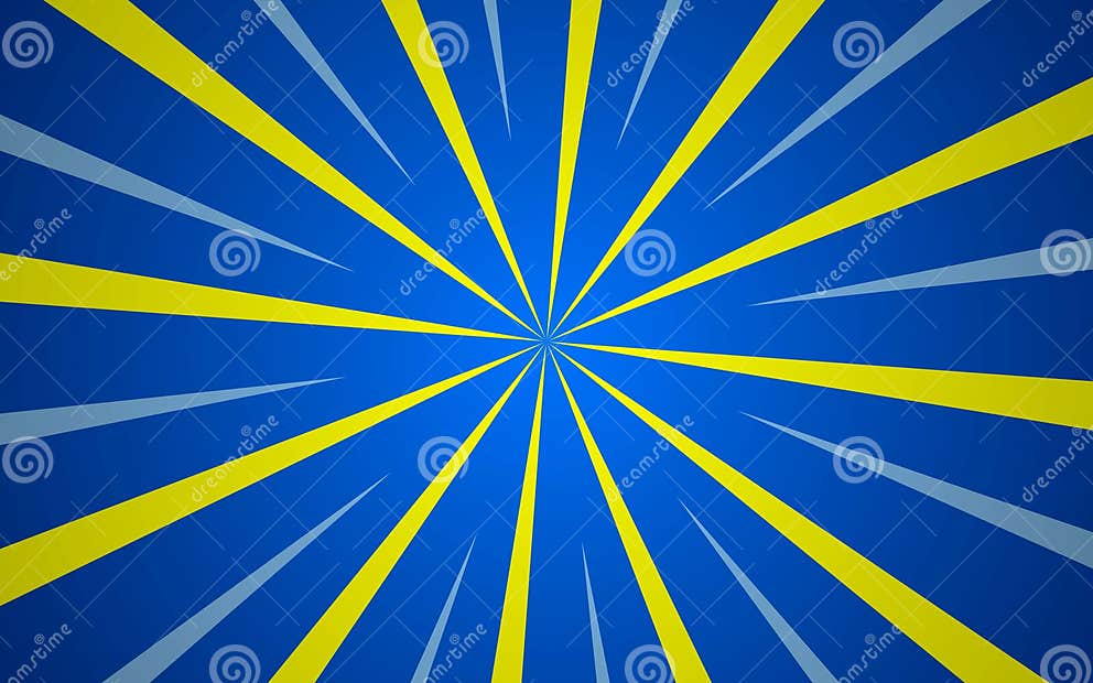 Abstract Cartoon Style Halftone Zoom Pattern. Comic Background Stock ...