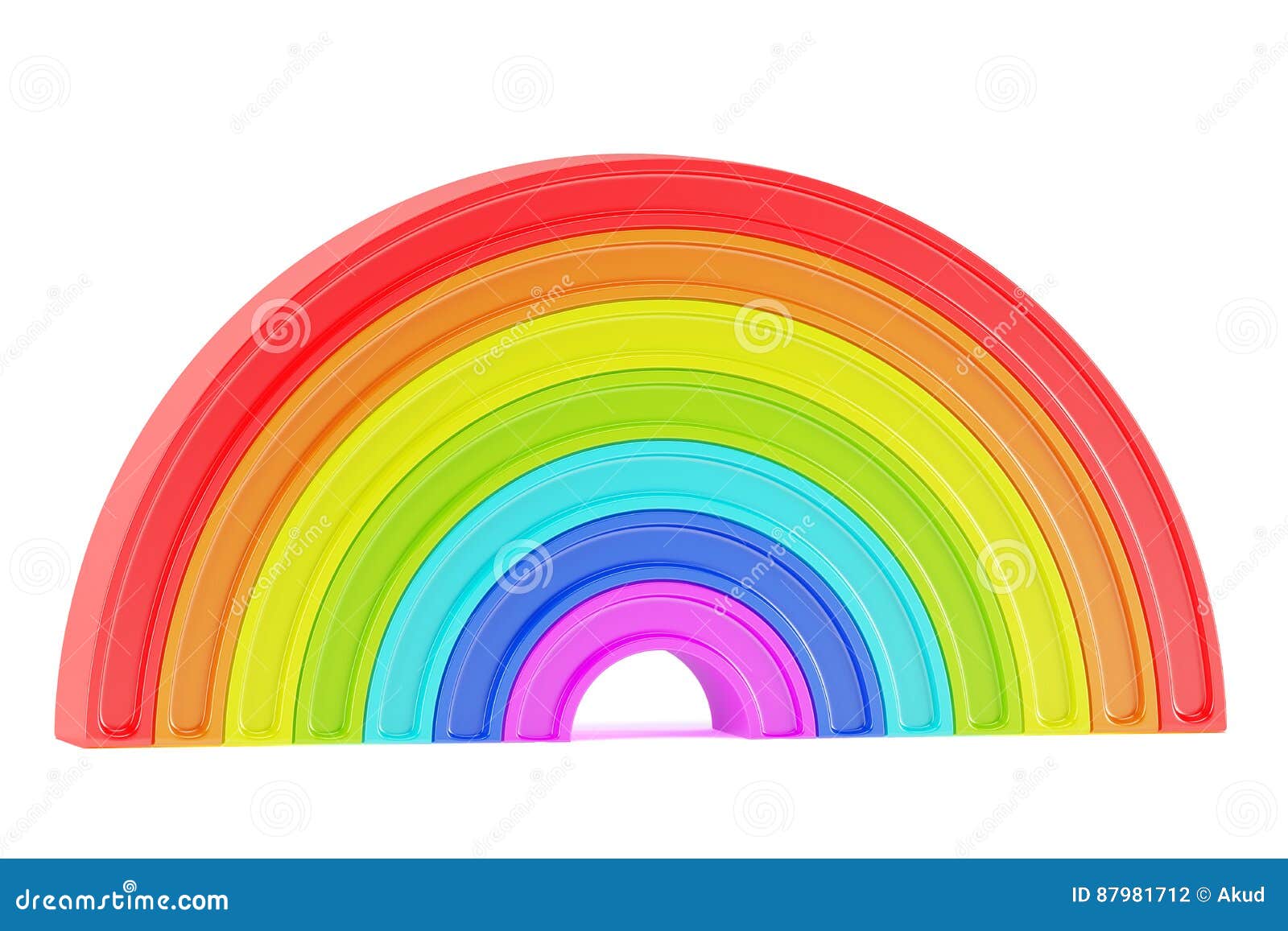 Abstract Cartoon Styled Rainbow Stock Illustration - Illustration of ...
