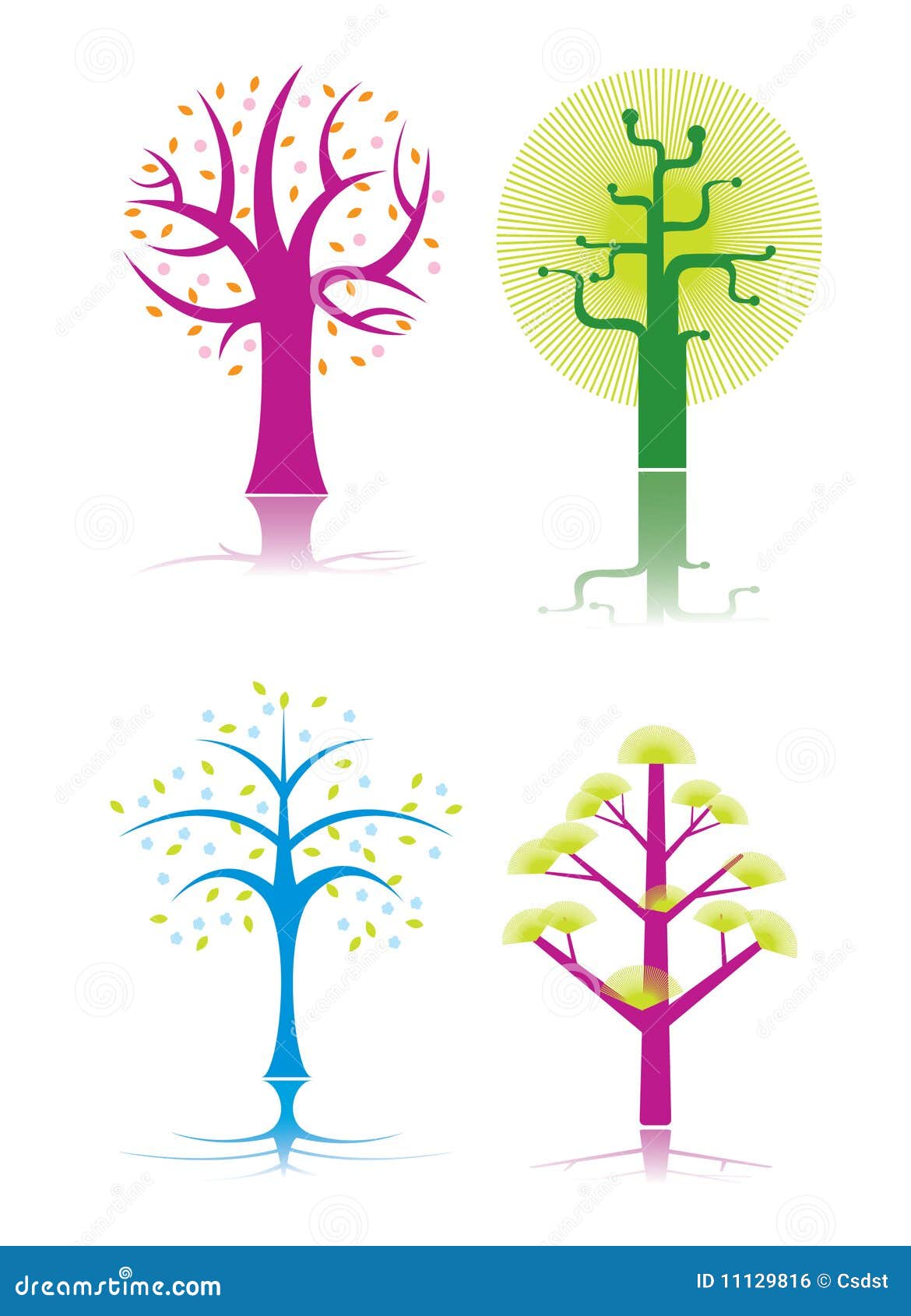 Cartoon Trees Background | CartoonDealer.com #30334349