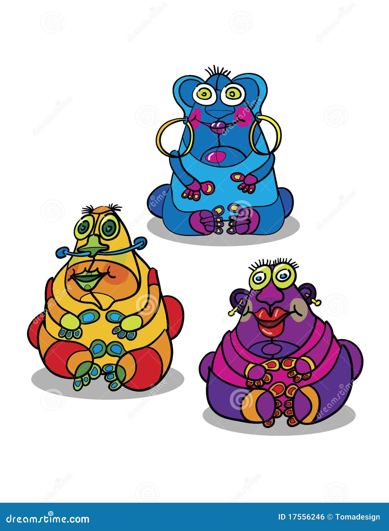 Abstract cartoons stock vector. Illustration of happy - 17556246