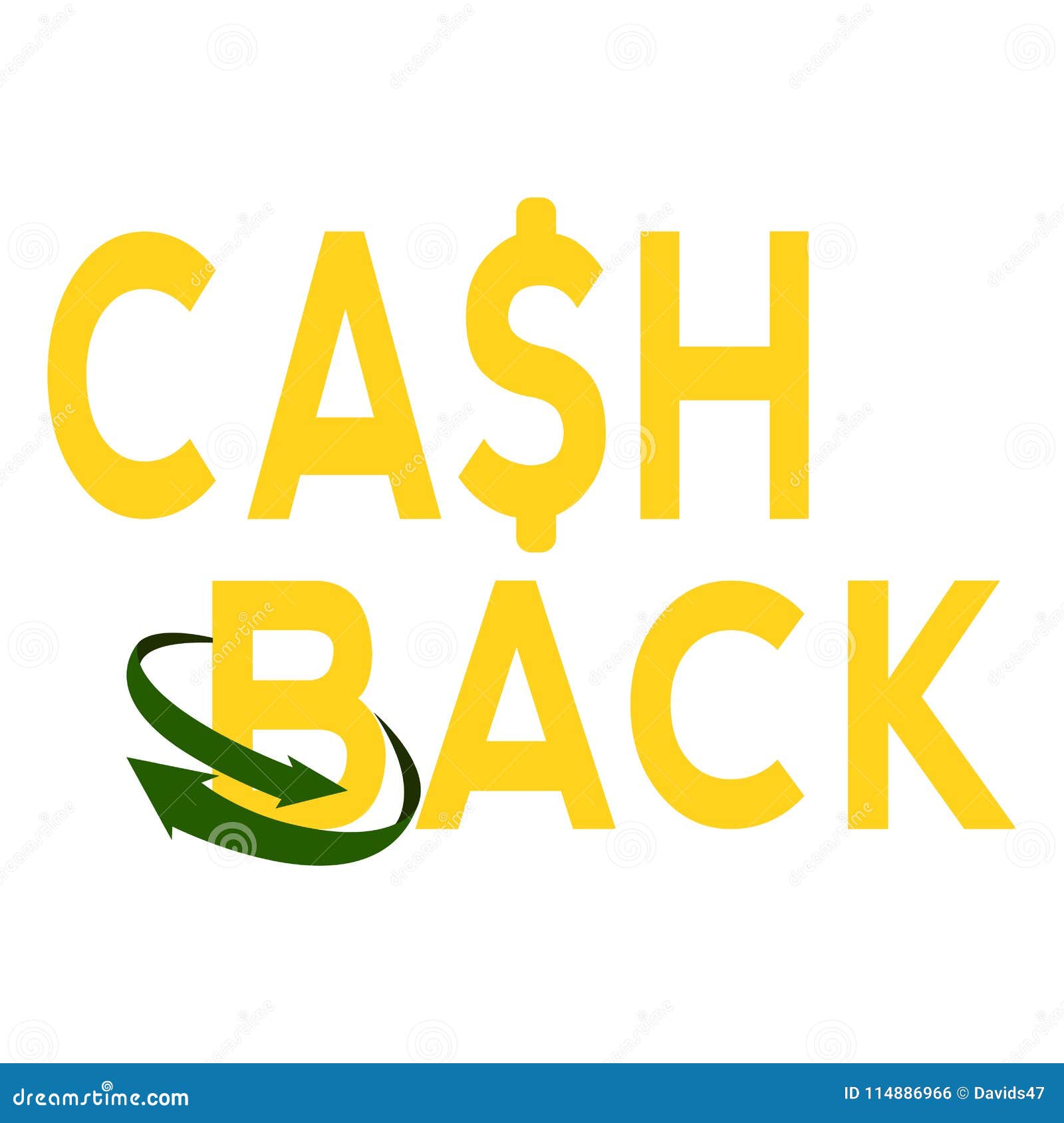 Cash back background stock vector. Illustration of promotion - 114886966
