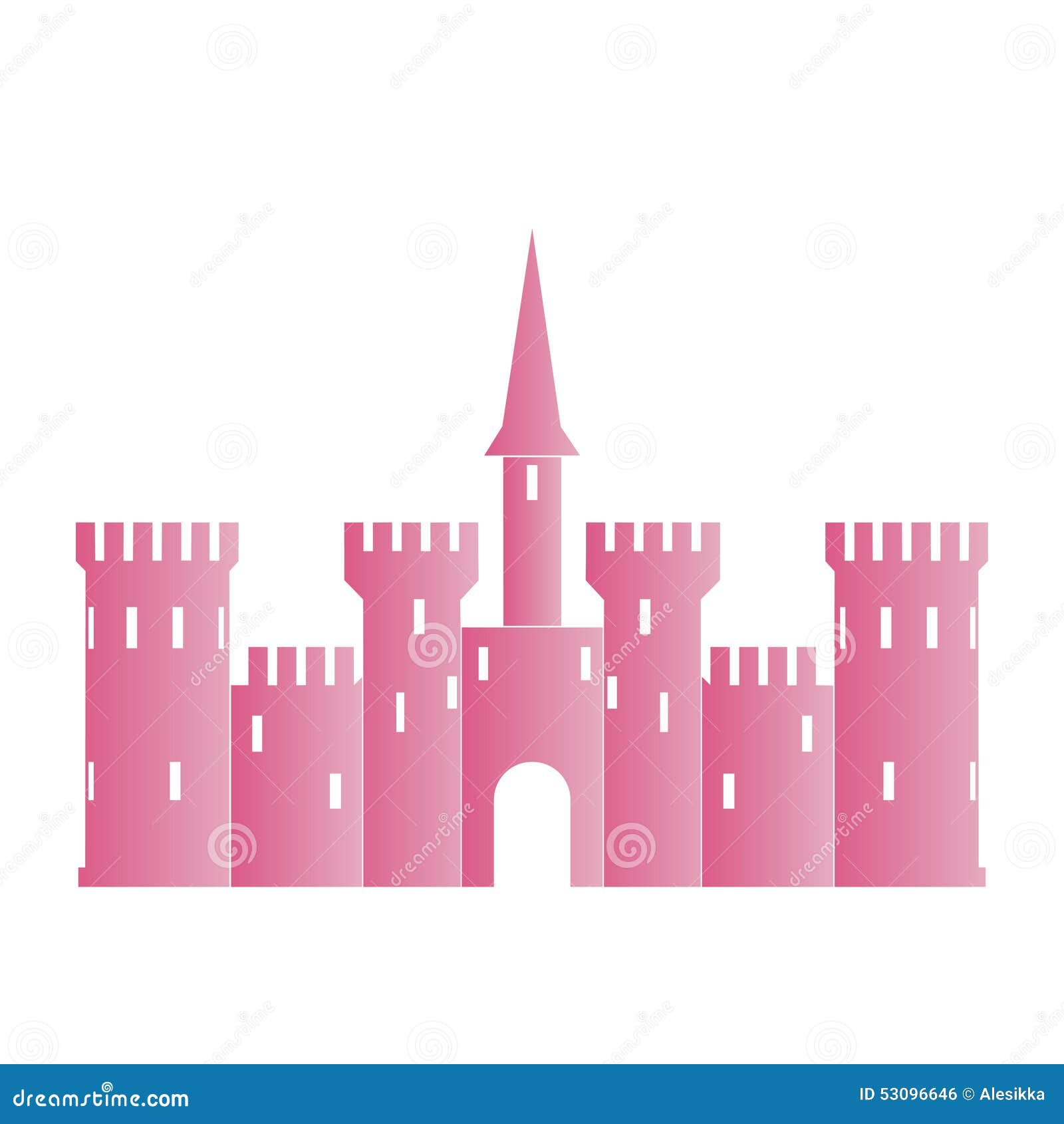 Abstract Castle Vector Logo Template Stock Vector - Illustration of ...