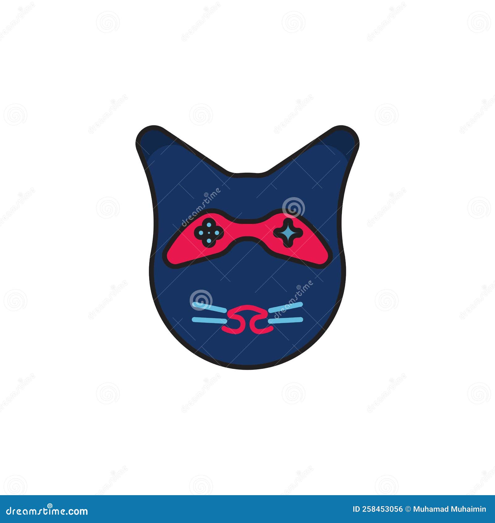 Abstract Cat Game Logo Icon Stock Vector - Illustration of angry, sign ...