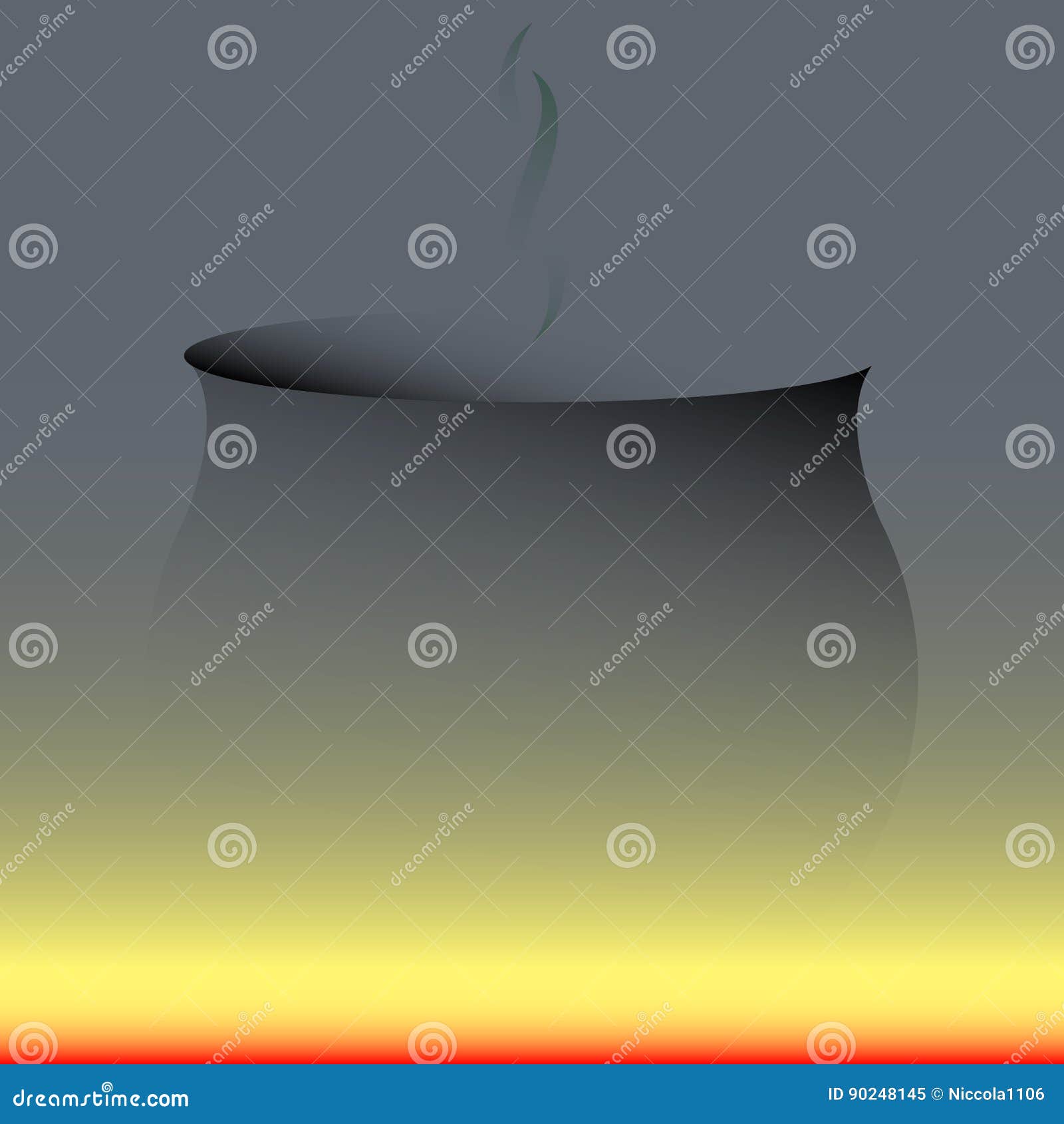 Abstract Cauldron stock vector. Illustration of boil - 90248145