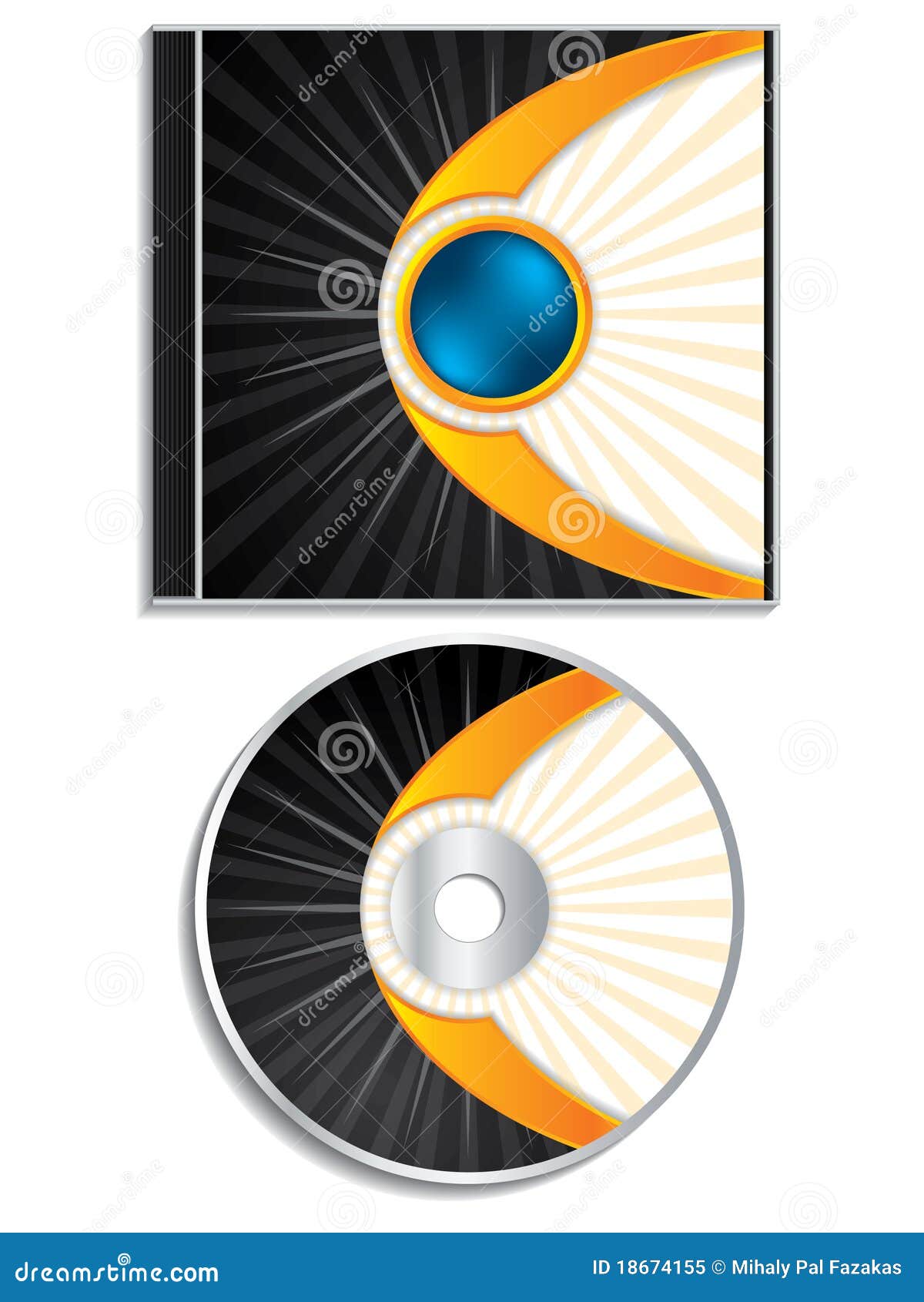 Abstract Cd and Cover Design Stock Vector - Illustration of blue ...
