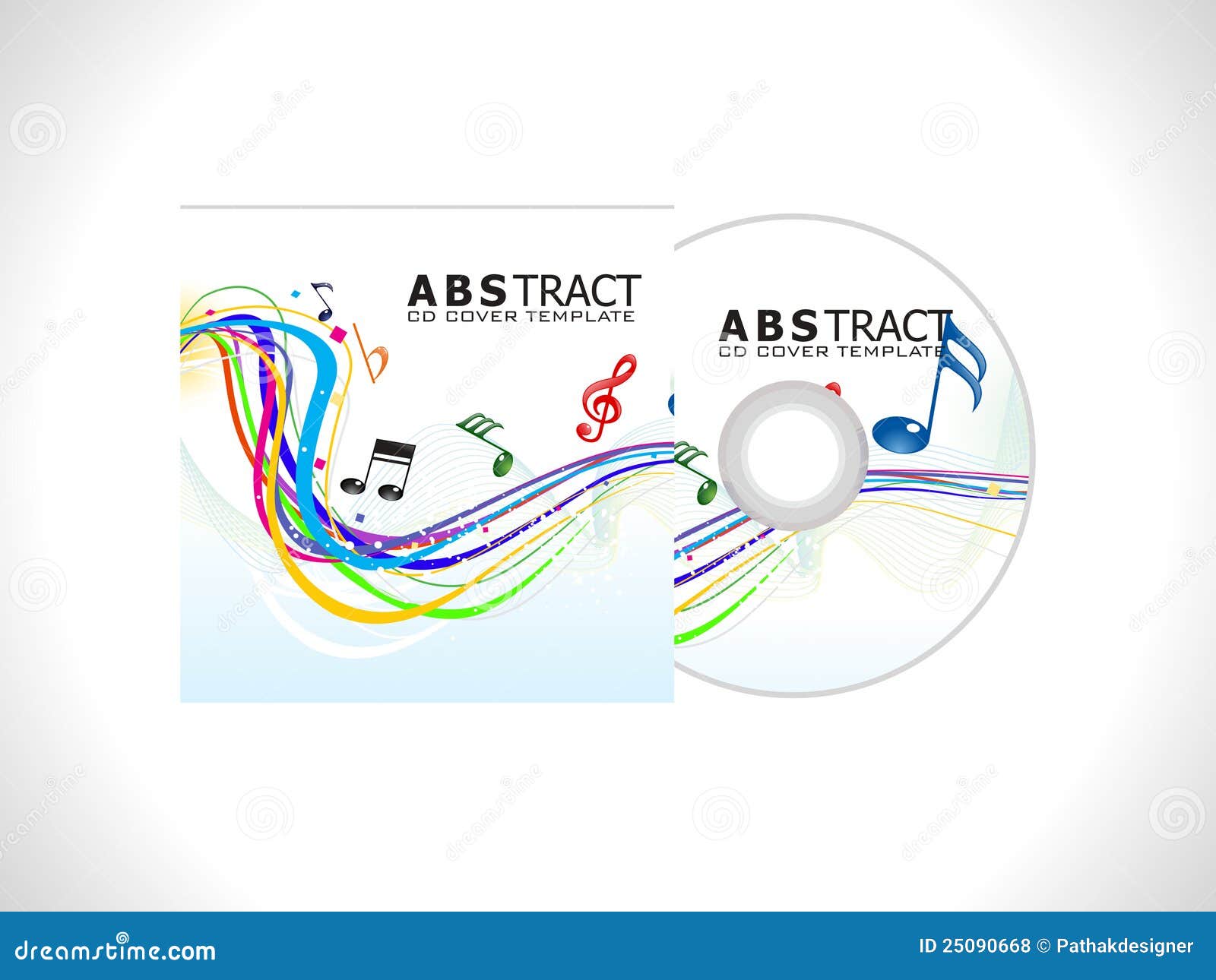 Abstract cd cover template stock vector. Illustration of office - 25090668