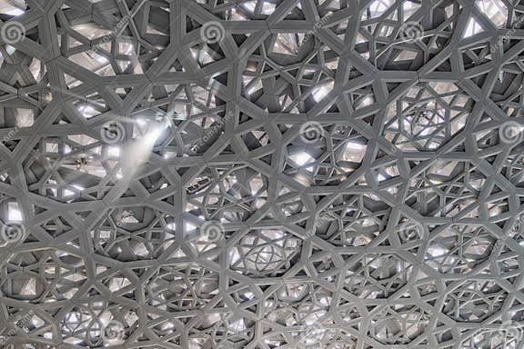 Abstract Ceiling with Light Entrances Stock Photo - Image of ceiling ...