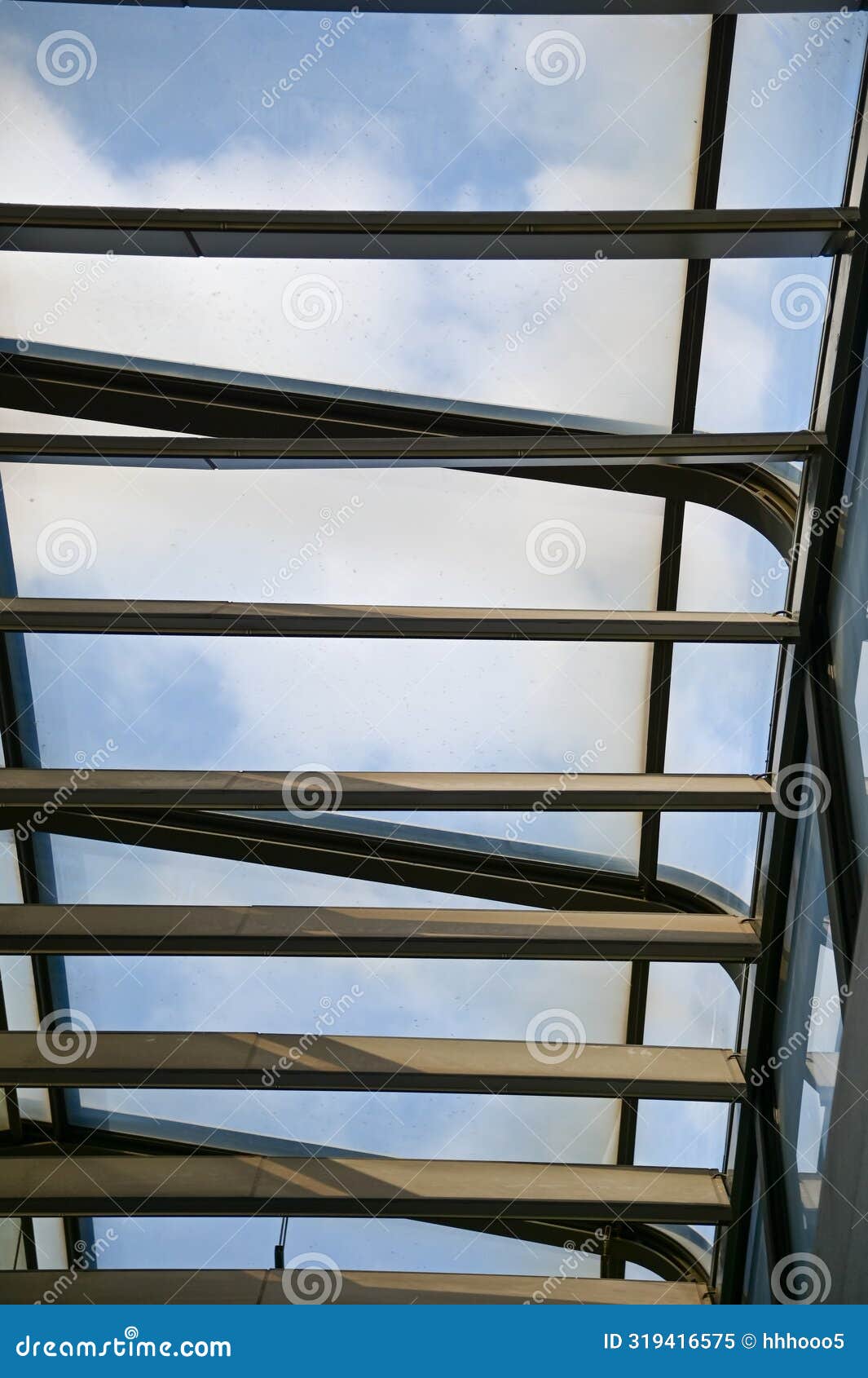 Abstract Ceiling in Office Building, Interior Design. Details of Modern ...