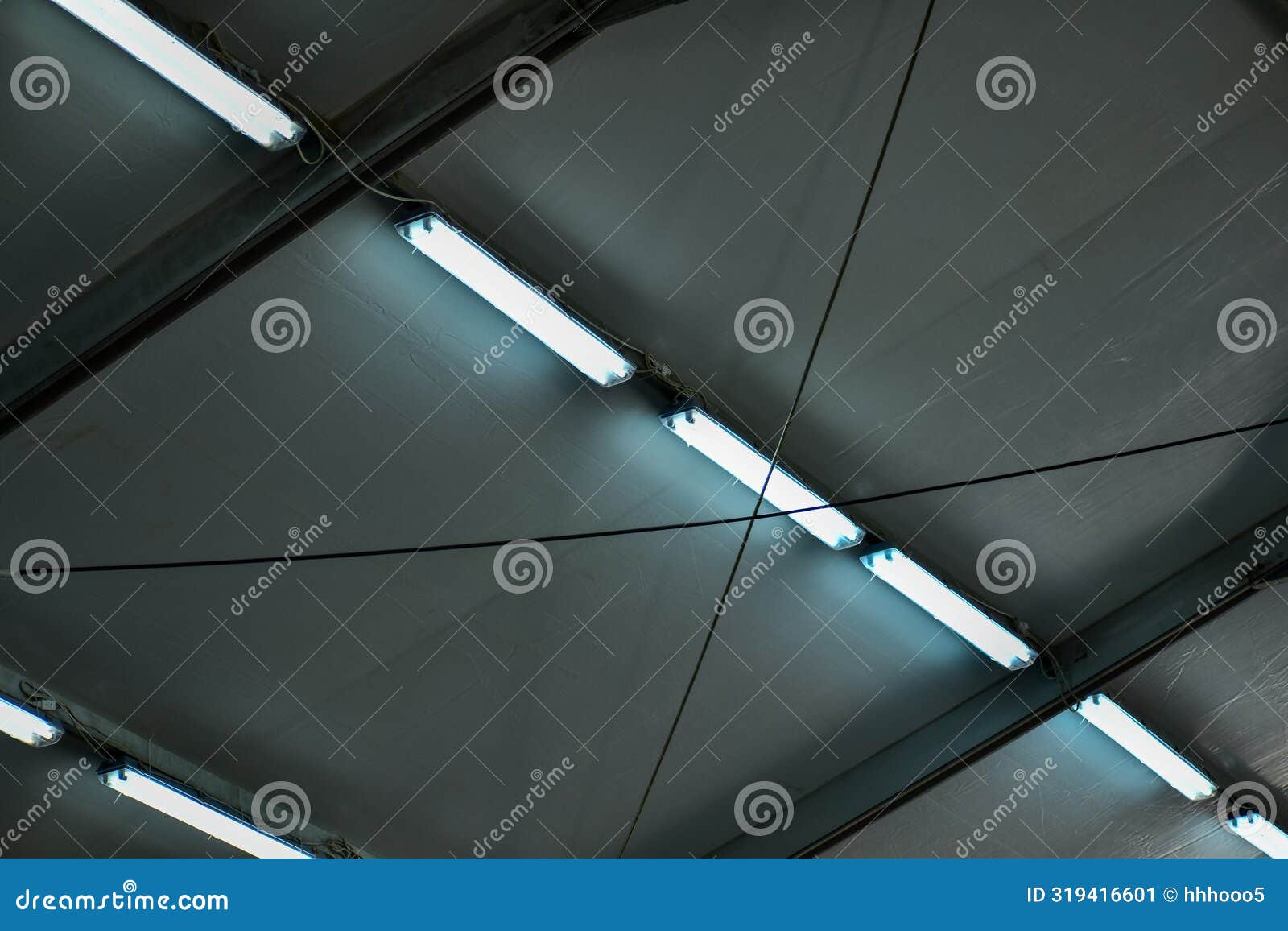 Abstract Ceiling in Office Building, Interior Design. Details of Modern ...