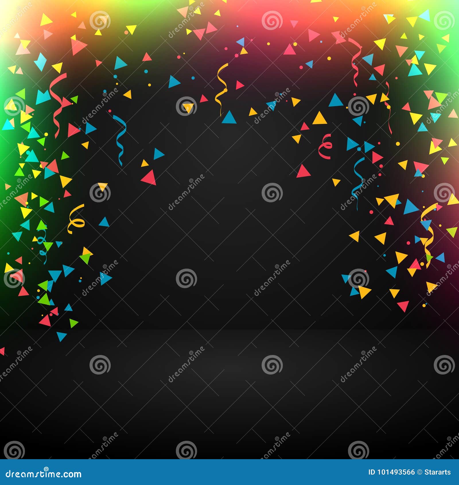 Abstract Celebration Background with Confetti Stock Vector ...