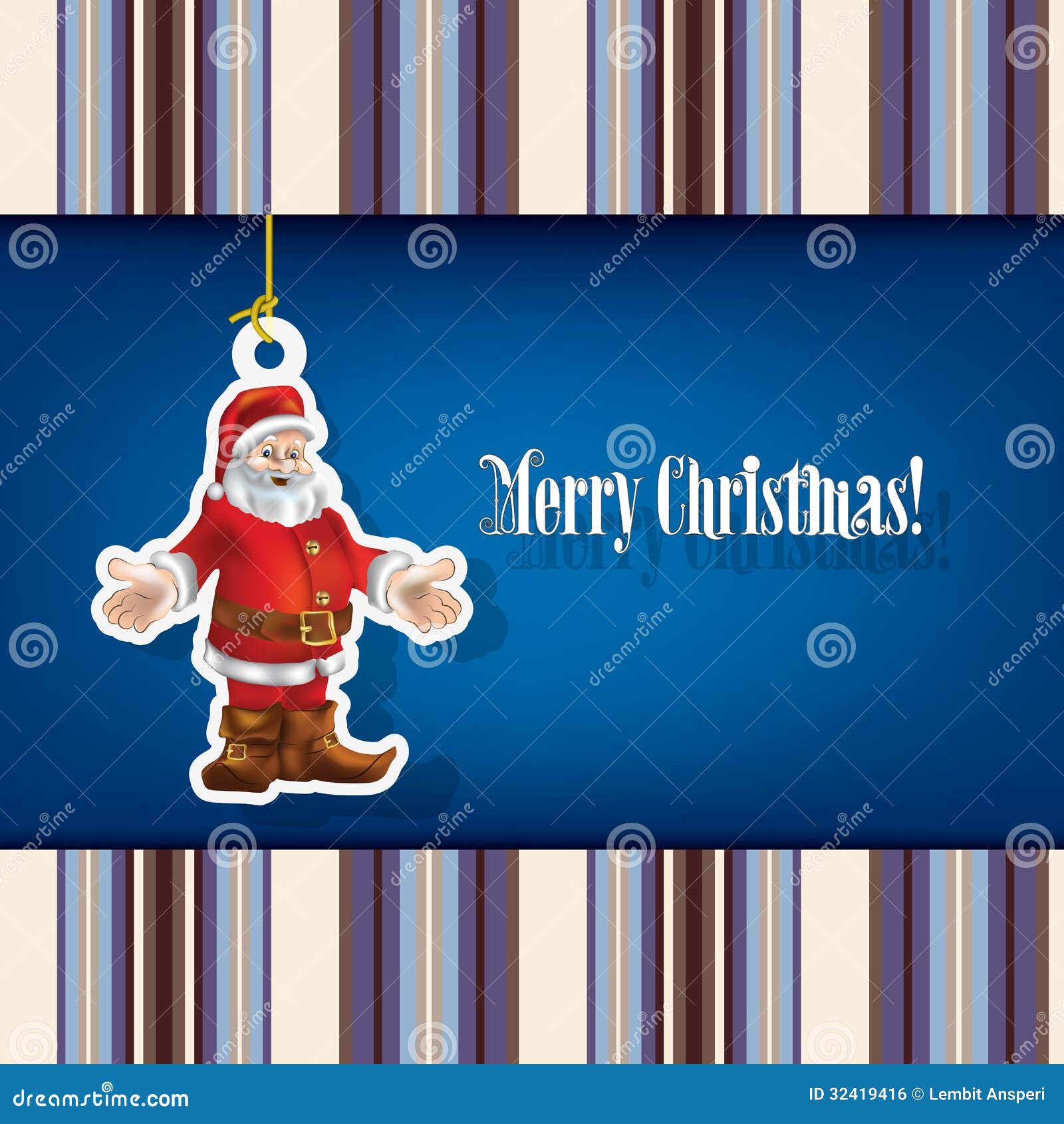 Abstract Celebration Background with Santa Claus Stock Vector ...