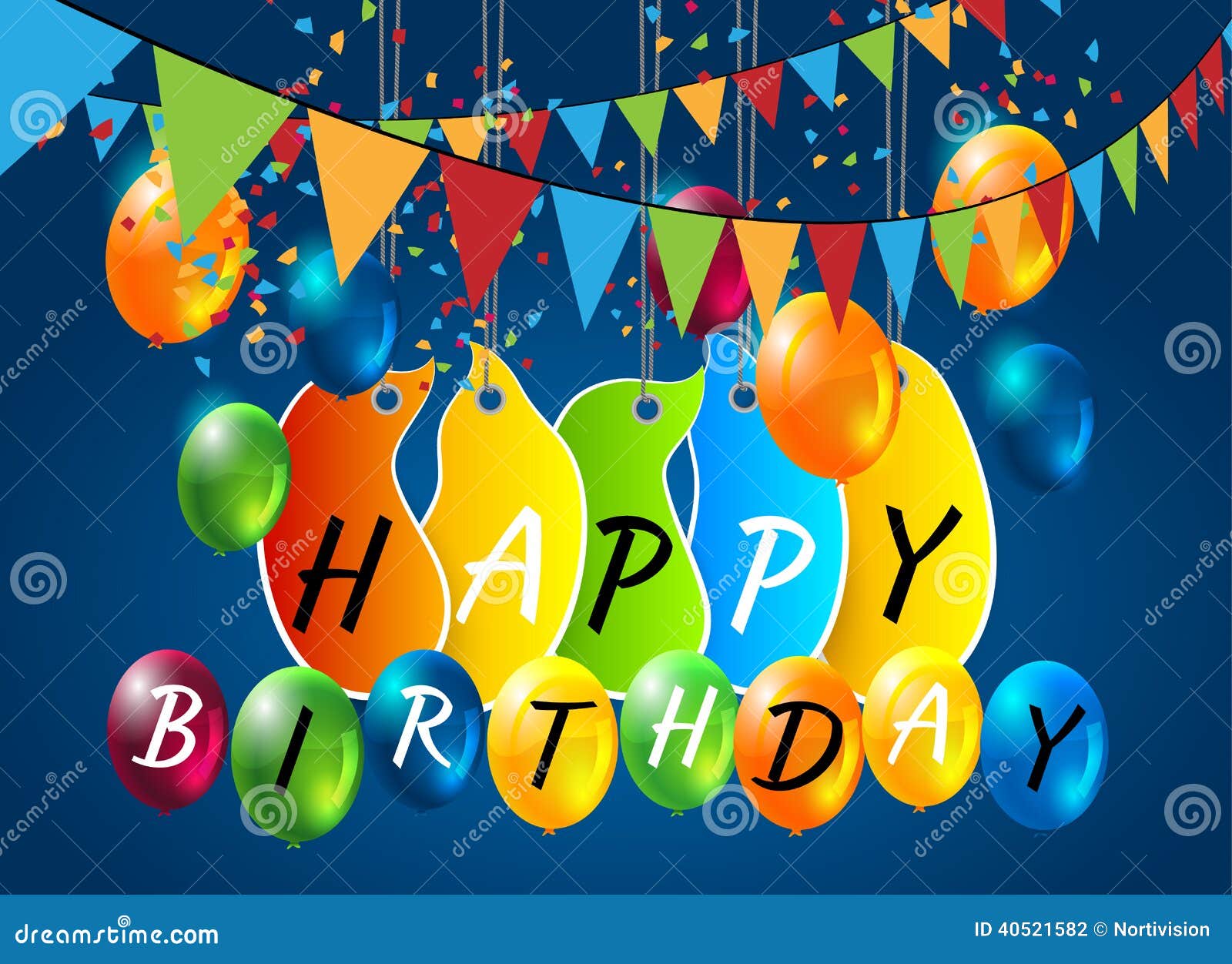 Abstract Celebration Birthday Background Stock Vector - Illustration of ...