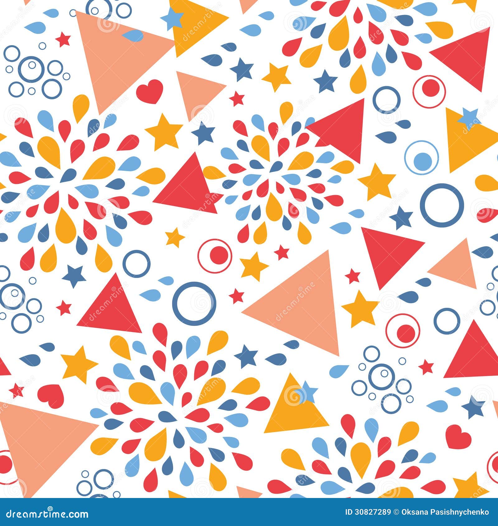 Abstract Celebration Seamless Pattern Background Stock Vector ...