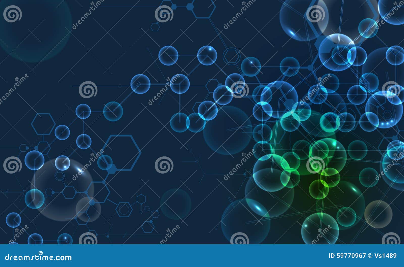 Abstract Cell Background. Medicine and Science Research Stock Vector ...