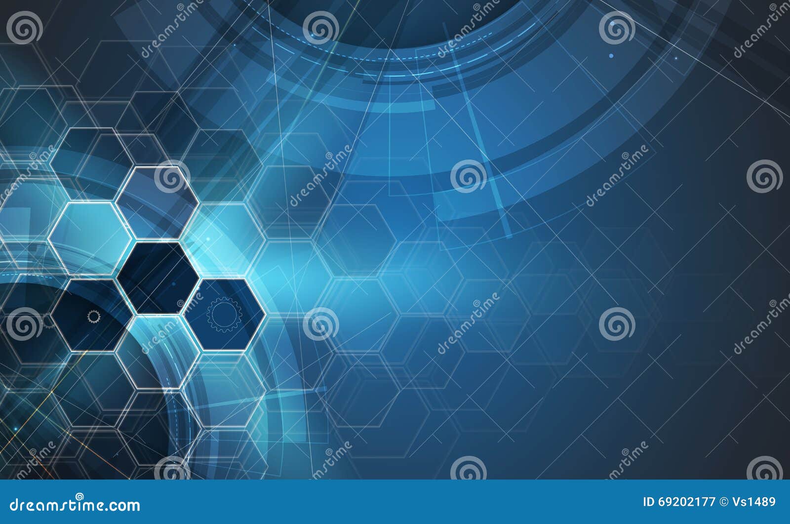 Abstract Cell Background, Human Biology Science Medical Nucleus. Vector ...