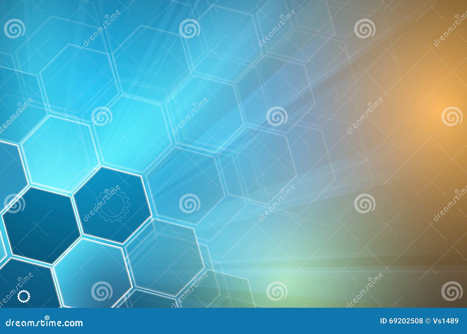 Abstract Cell Background, Human Biology Science Medical Nucleus. Vector ...