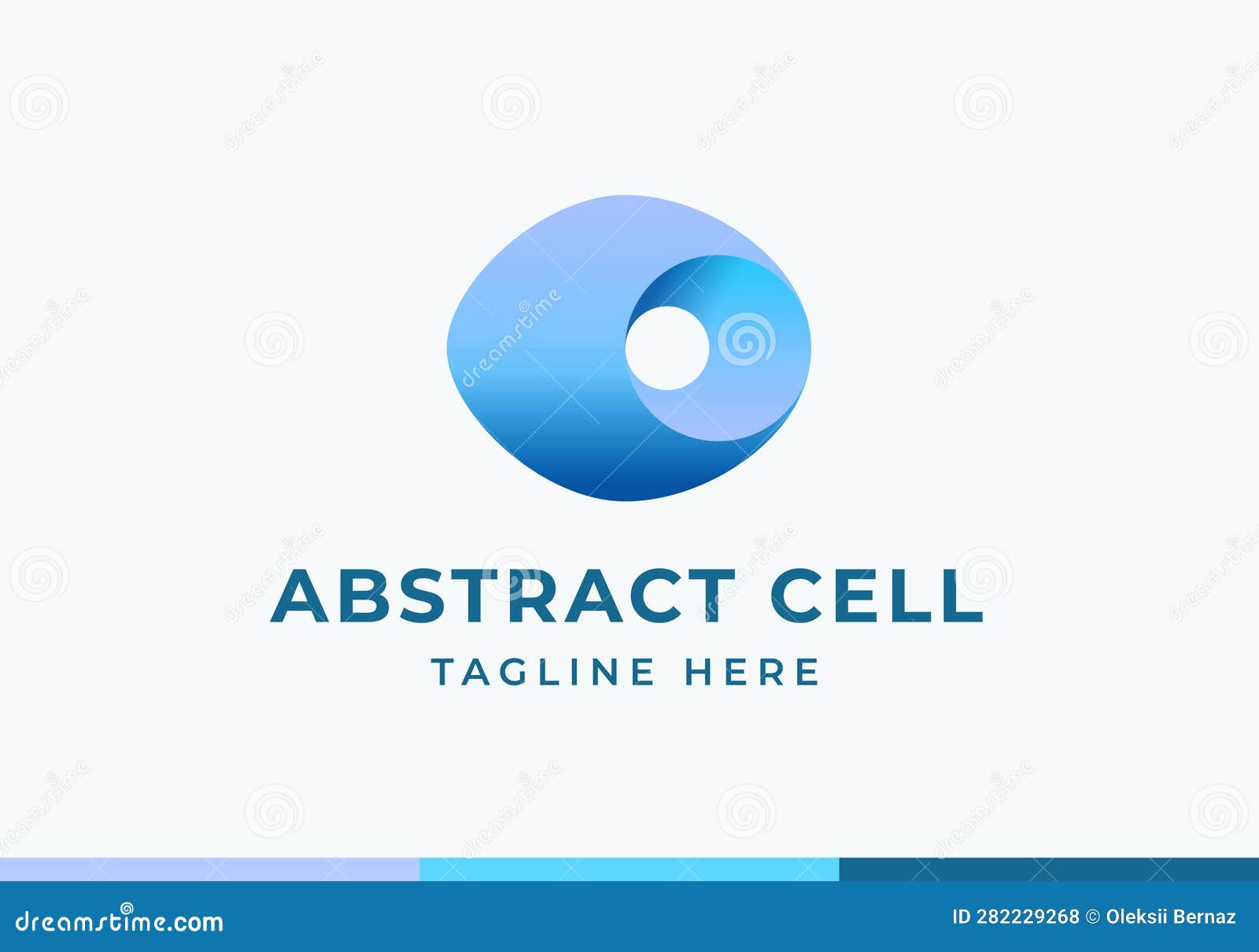 Abstract Cell Ellipse Shape Vector Logo Template. Modern Gradient ...