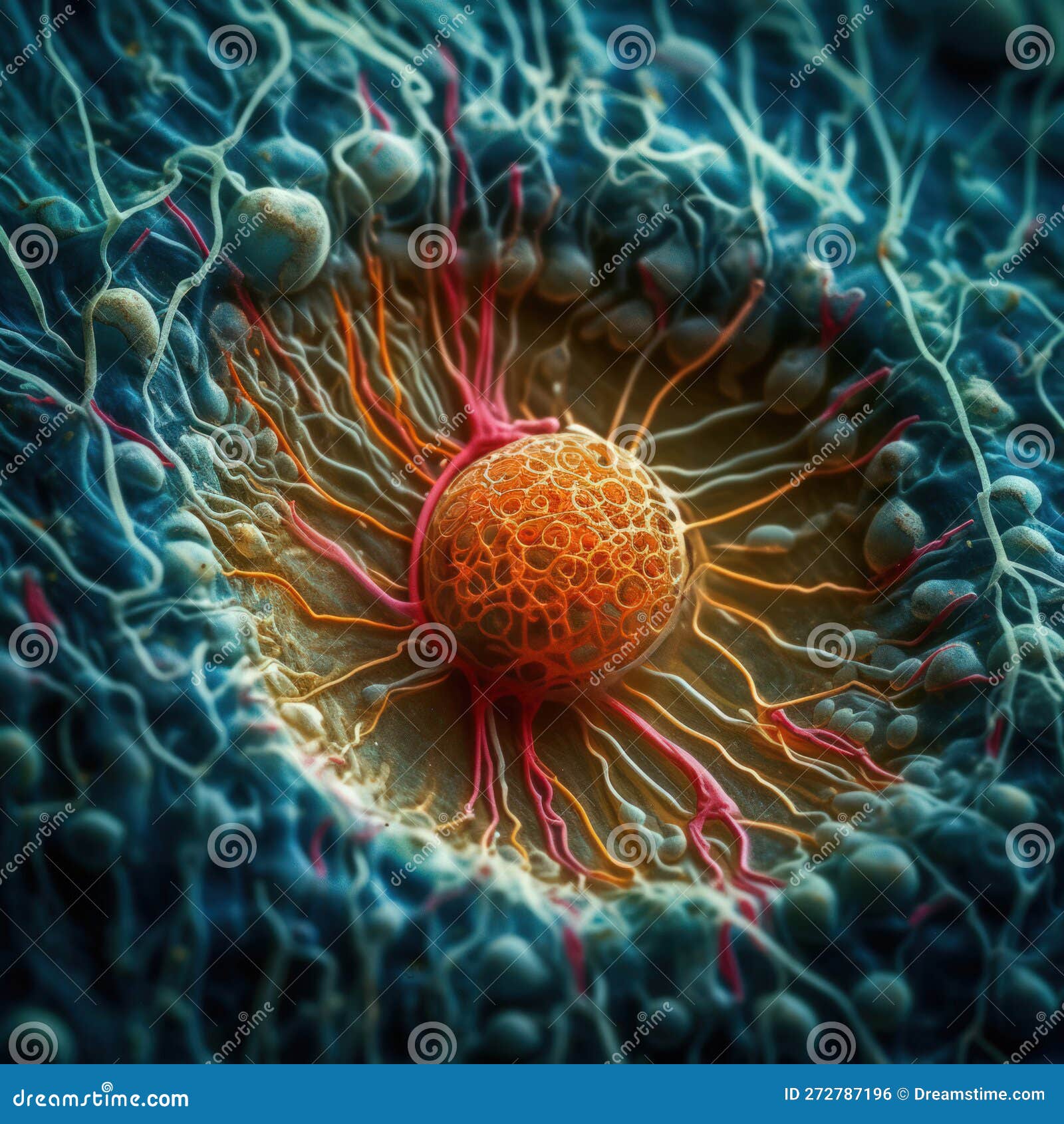Abstract Cell Health Science Illustration Stock Illustration ...