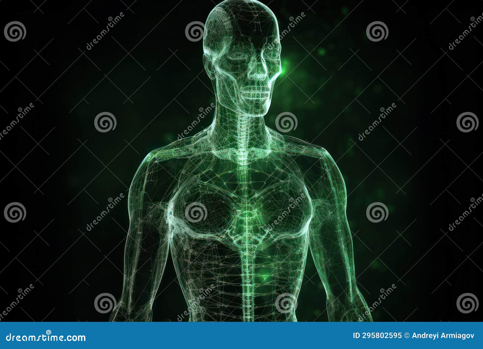 Abstract Cell Health Science Illustration. Generative AI Stock ...