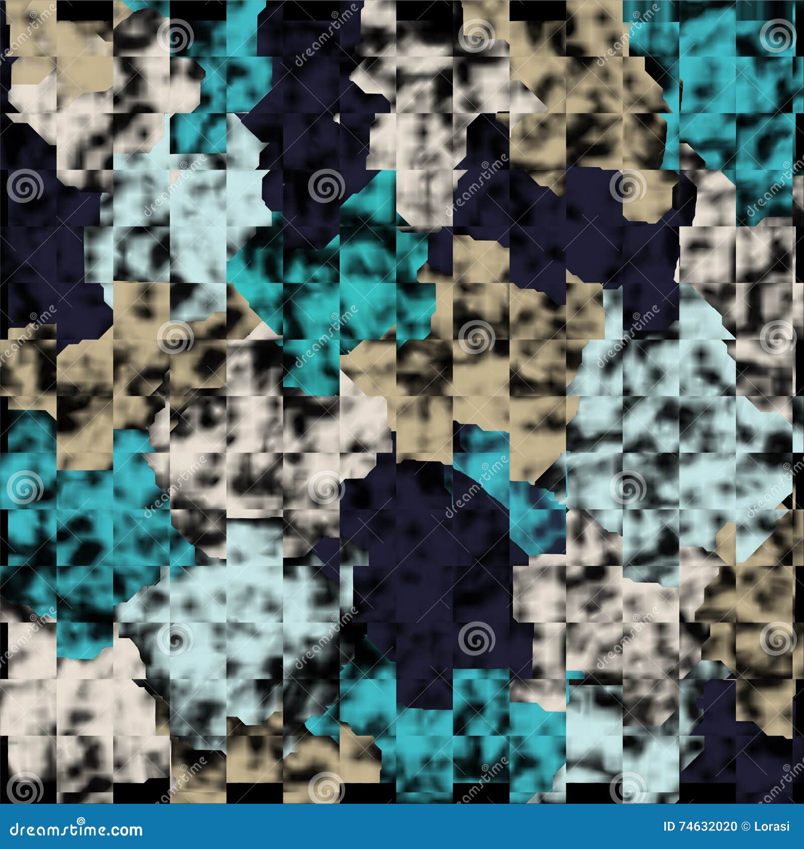 Abstract cell pattern stock illustration. Illustration of color - 74632020