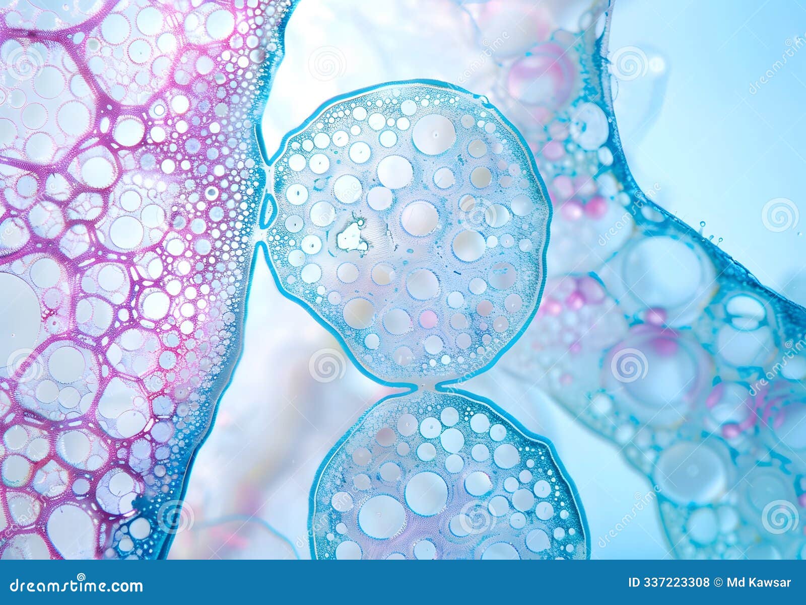 Abstract Cell Structure Microscopic Photography Stock Illustration ...
