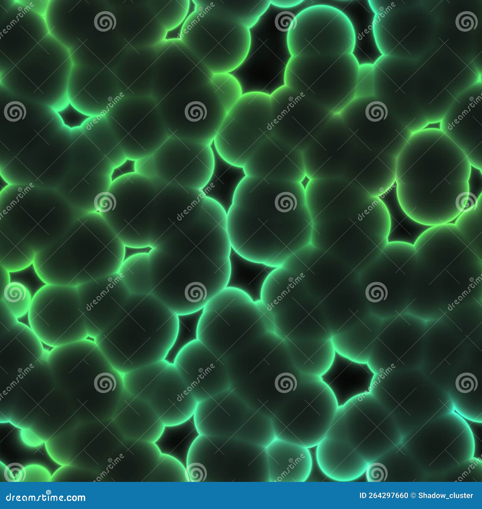 Abstract Cell of Virus or Pathogenic Bacterium Illustration Stock ...