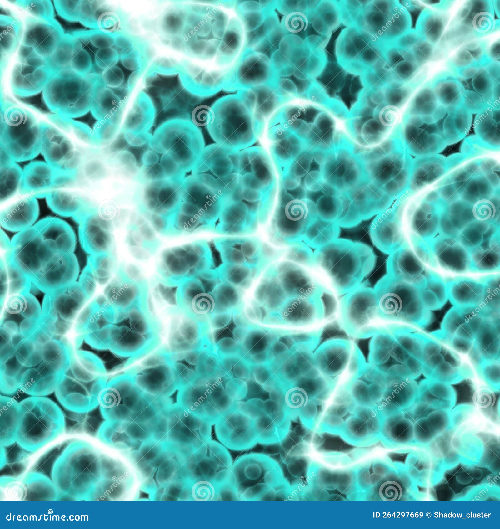 Abstract Cell of Virus or Pathogenic Bacterium Illustration Stock ...