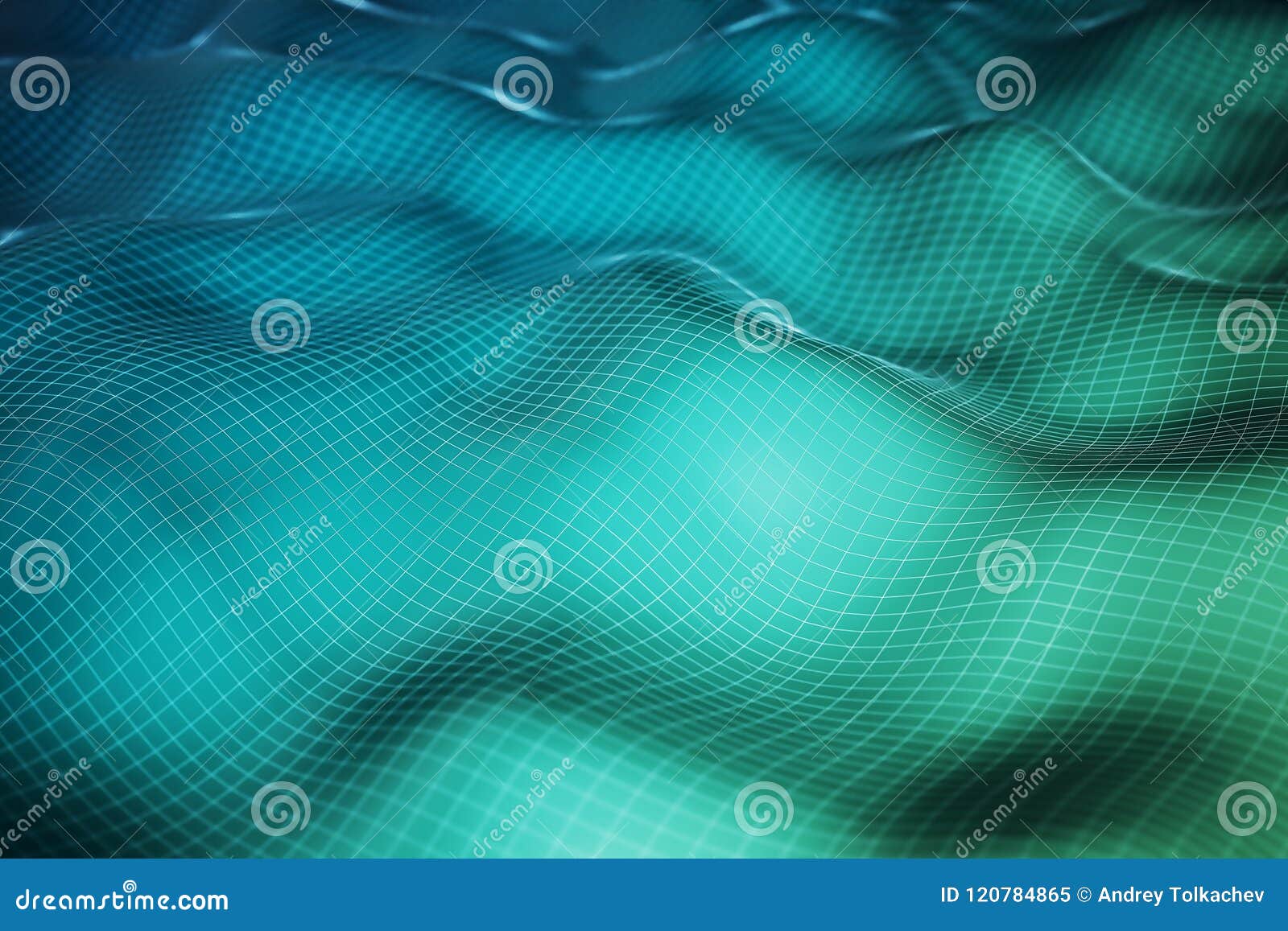 Abstract Digital Waves Background Stock Illustration - Illustration of ...
