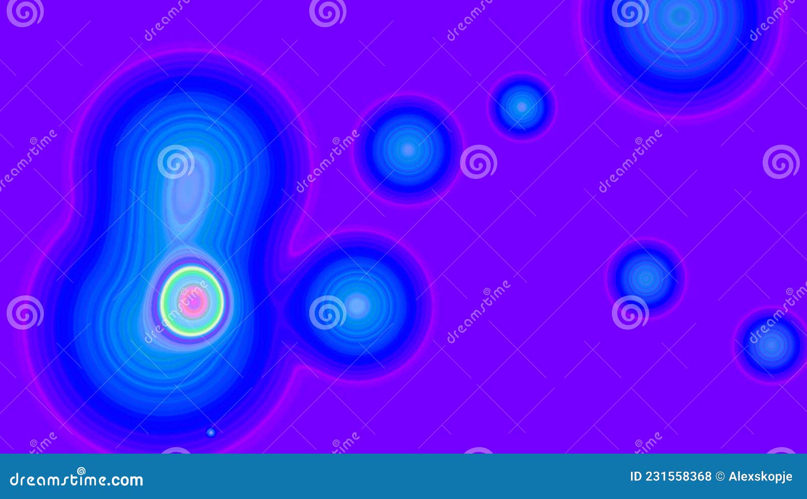 Abstract Cells Metamorphosis 3D Illustration Stock Illustration ...